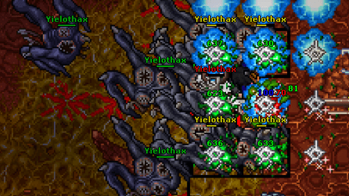 Hunt for Knights level 90+ in Yielothax Dimension | Intibia