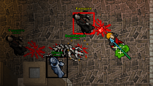 Hunt for Paladins level 50+ in Edron Vampire Crypt | Intibia